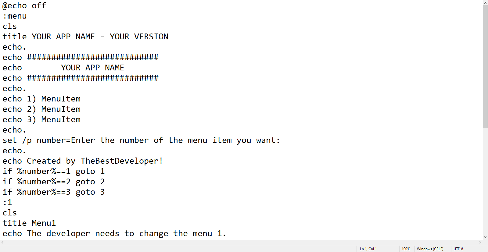 GitHub - TheBestDeveloperYT/menu-bat: Create powerful menu with the ...