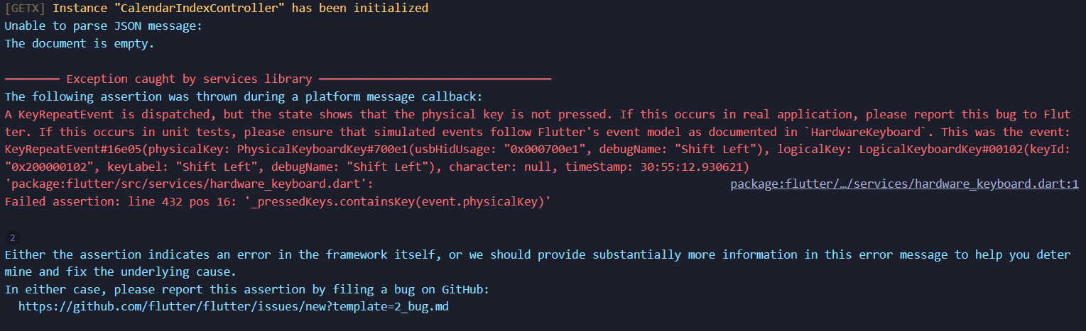 A Keyrepeatevent Is Dispatched But The State Shows That The Physical Key Is Not Pressed 