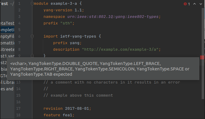 Single line comment error if no chars after "//" or if single_qoute ...