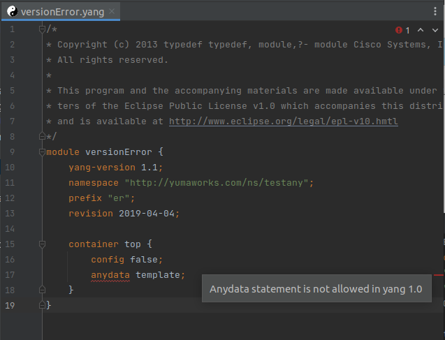 Version incompatibilities are not resolved correctly · Issue #150 · PANTHEONtech/YANGinator · GitHub