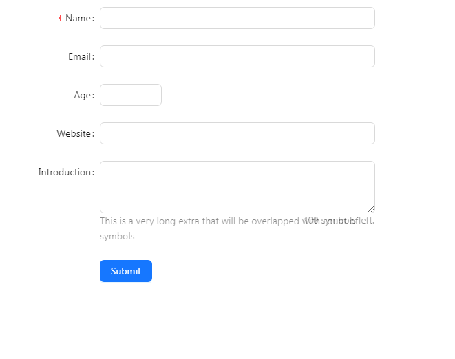 When showCount and extra are used in TextArea, they are overlapped ...