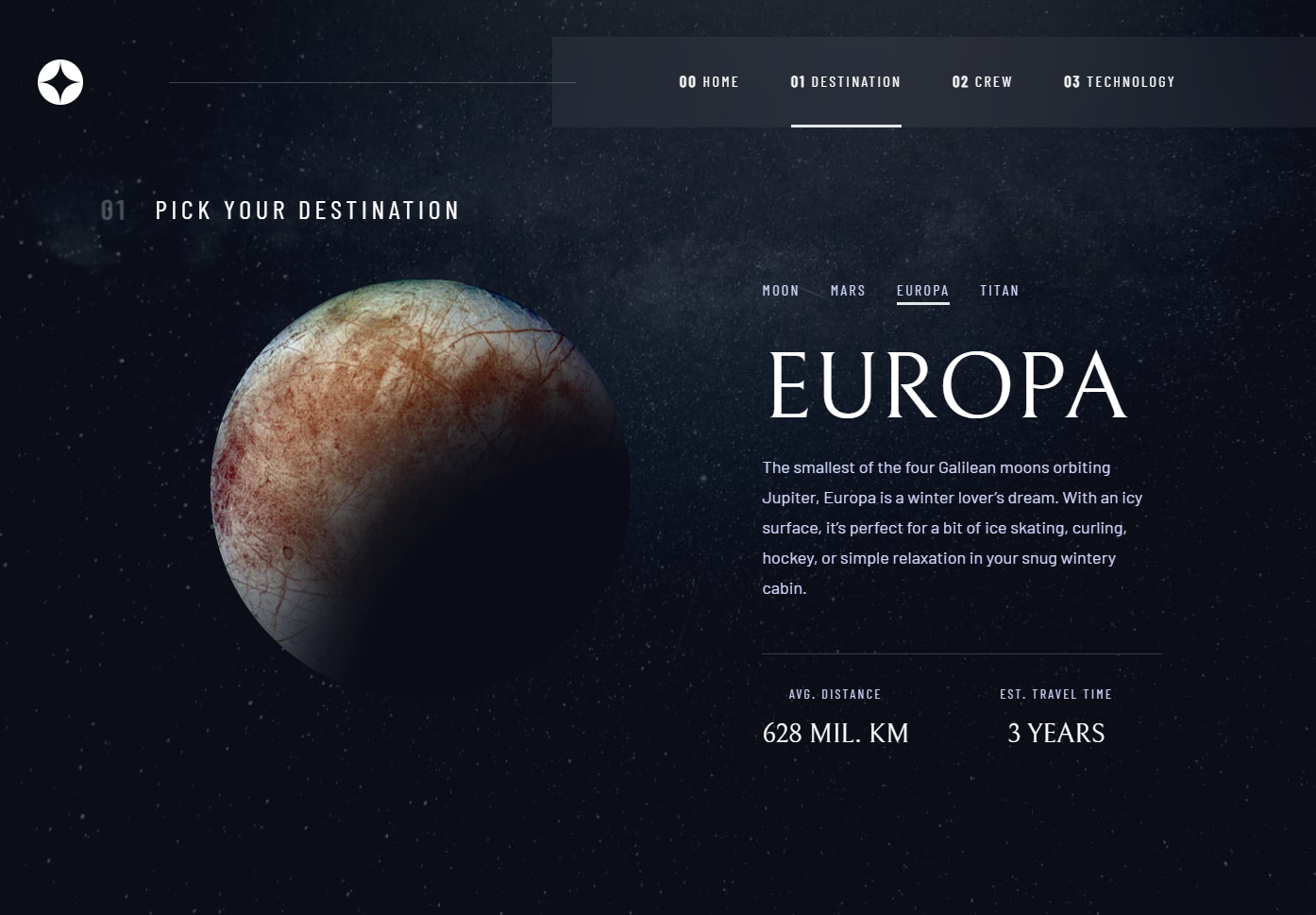 GitHub - Fede2797/frontendmentor-space-tourism: A website displaying options for space tourism