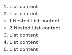 List component should support nested list items · Issue #1073 · cengage/react-magma · GitHub