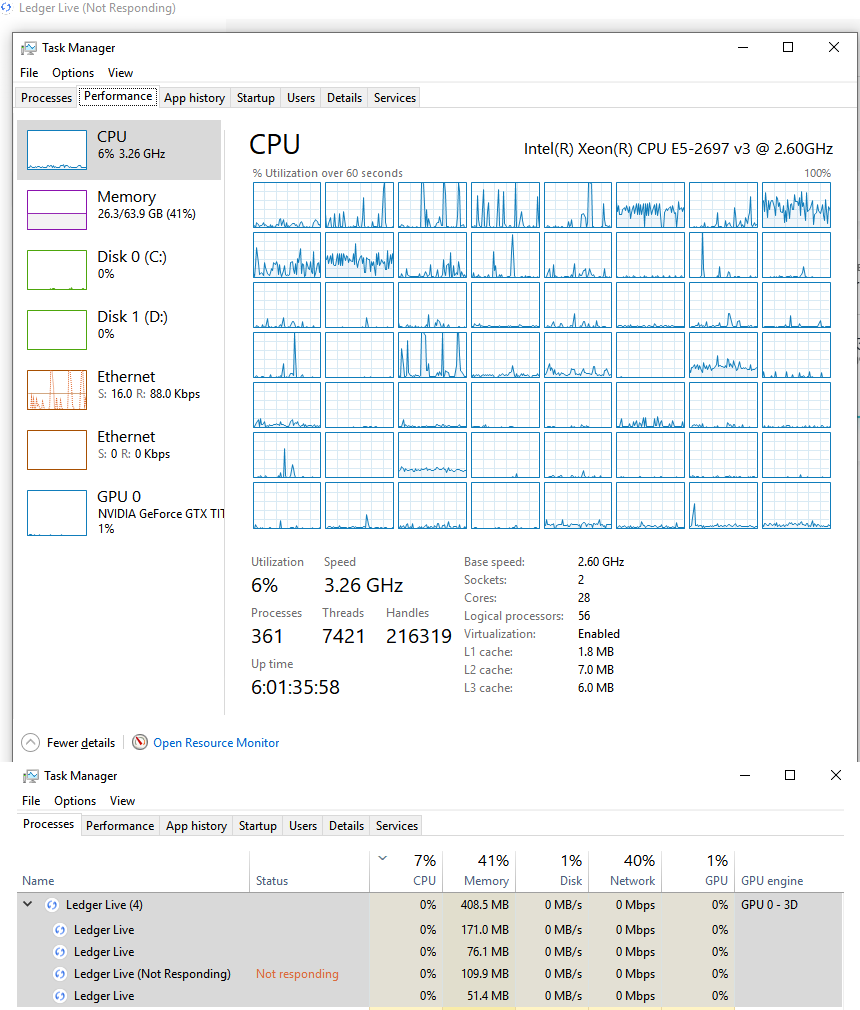 Ledger Live - Not Responding (after leaving open for an extended period of time) · Issue #2034 ...