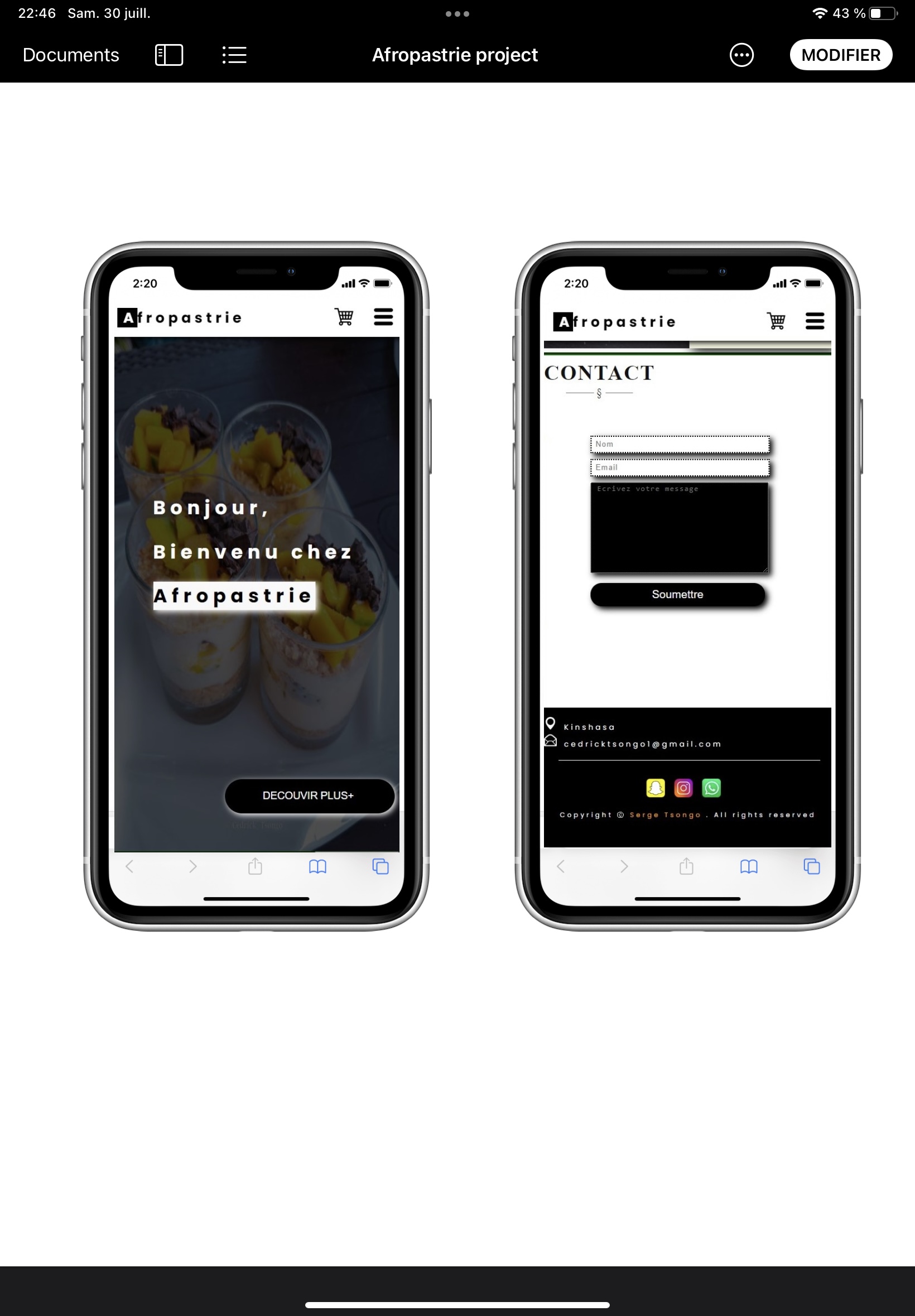 GitHub - sergetsongo/Afropastrie-project: This is a small website made in collaboration with my ...