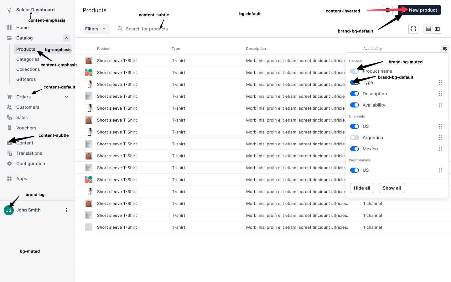 [Feature]: Research and concept color tokens · Issue #594 · saleor/macaw-ui · GitHub