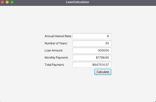 GitHub - ElvinGarciaDev/loan-calculator-JavaFX