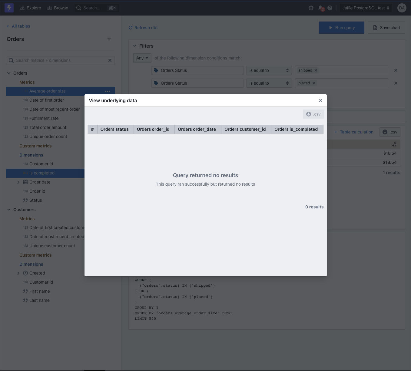 Support underlying data when filtering with `OR` · Issue #2956 · lightdash/lightdash · GitHub
