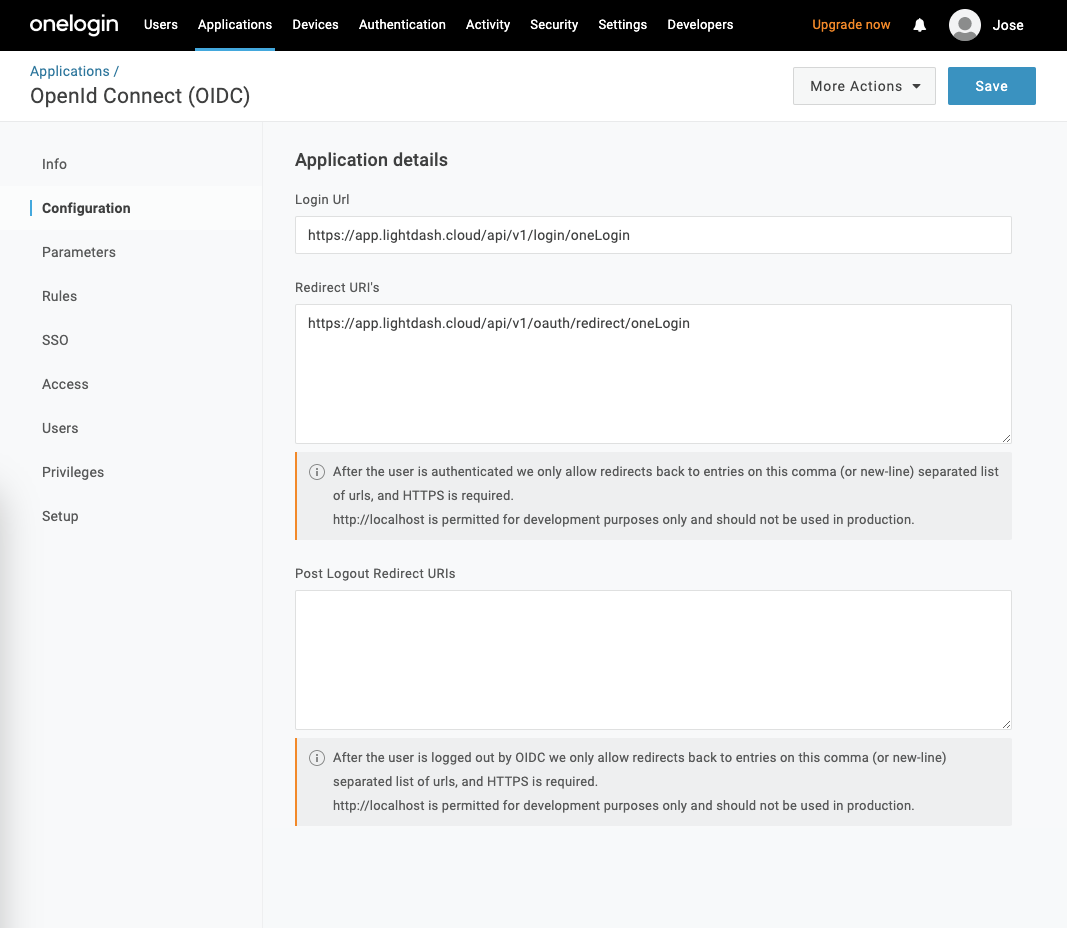 Document how to enable One Login authentication · Issue #4220 · lightdash/lightdash · GitHub