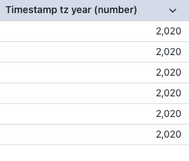 Time interval "YEAR_NUM" wrong format · Issue #4707 · lightdash/lightdash · GitHub