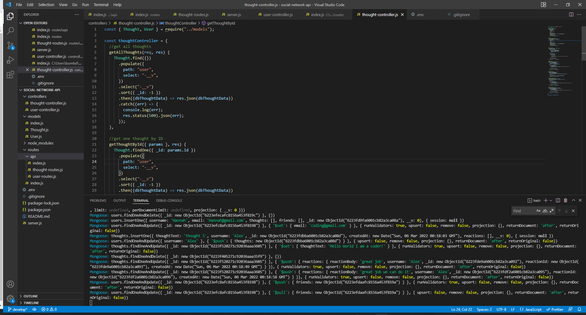 GitHub - avlamakis/Social-Network-API