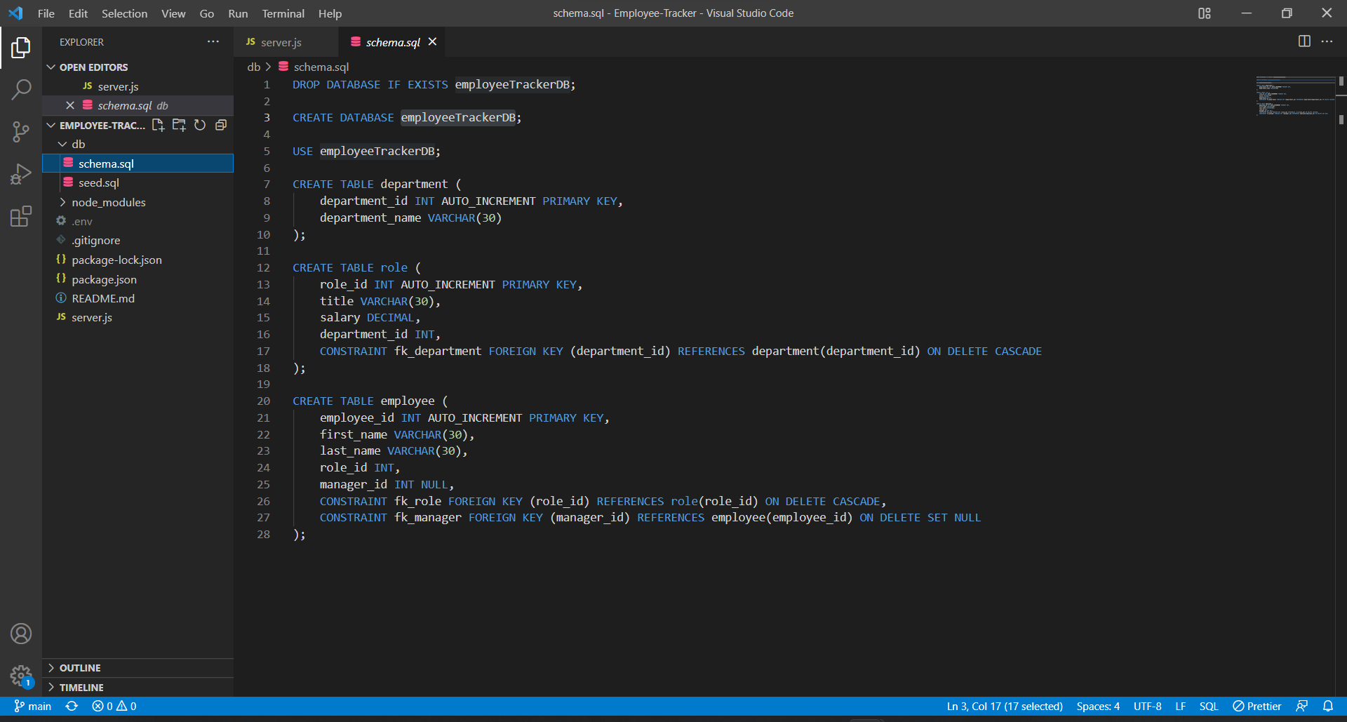 GitHub - avlamakis/Employee-Tracker