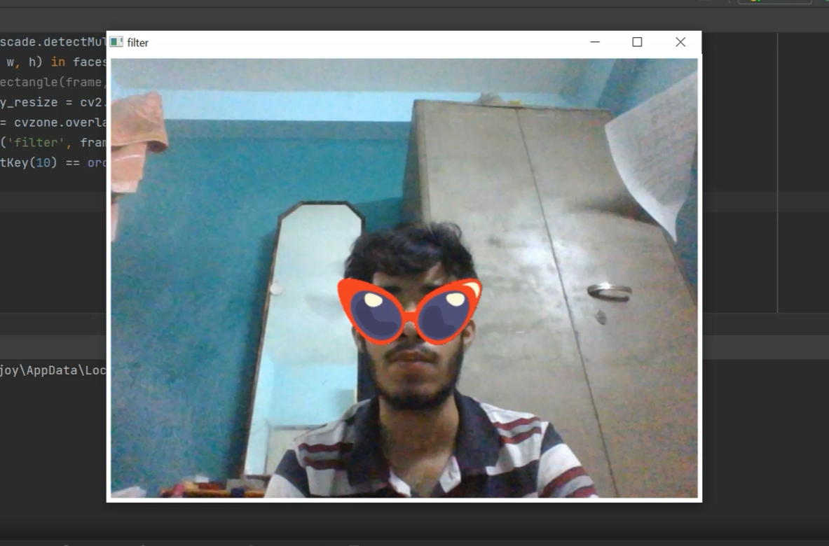 Add a python program which recognizes face + adds a filter · Issue #285 · pranjay-poddar/Dev ...
