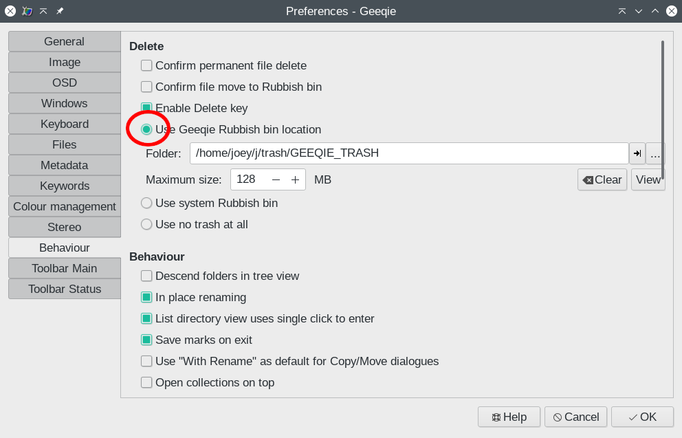Geeqie occasionally forgets that Use Rubbish bin should be enabled · Issue #858 ...