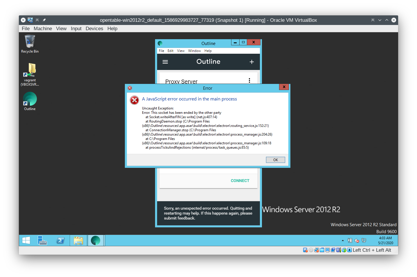 Error on start · Issue #781 · Jigsaw-Code/outline-apps · GitHub