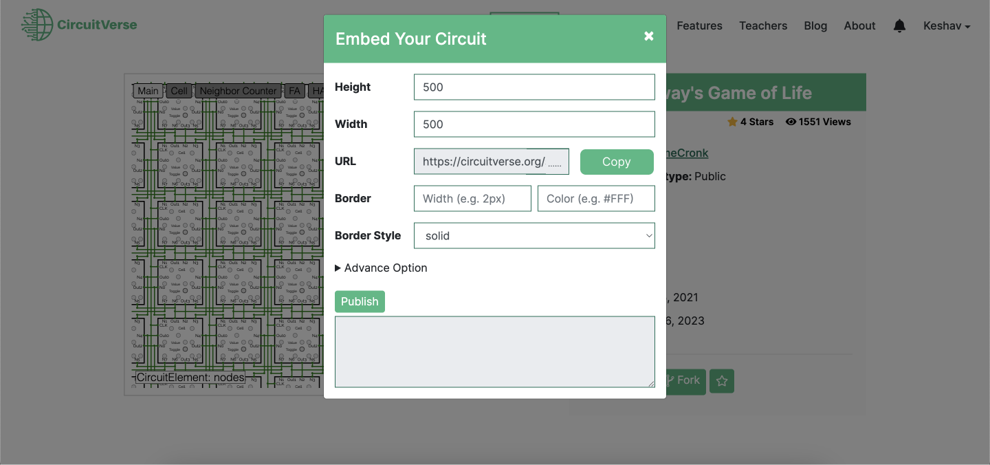 ⭐️ Feature : Implement Copy Link button at "Embed Your Circuit" section · Issue #4225 ...