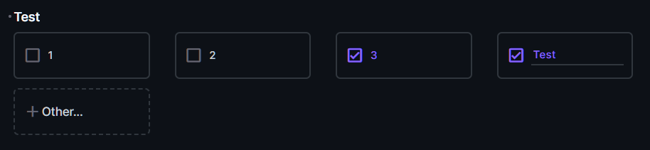 Other values not appearing initially in Checkboxes & Dropdown (Multiple) interfaces · Issue ...