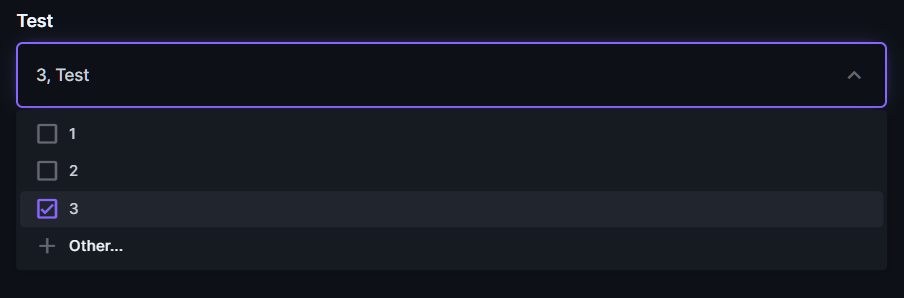 Other values not appearing initially in Checkboxes & Dropdown (Multiple) interfaces · Issue ...