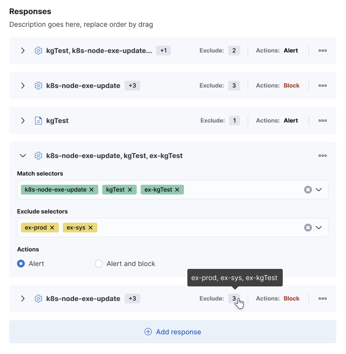 [Defend for containers] Add support for process selectors/responses to cloud_defend config UI ...