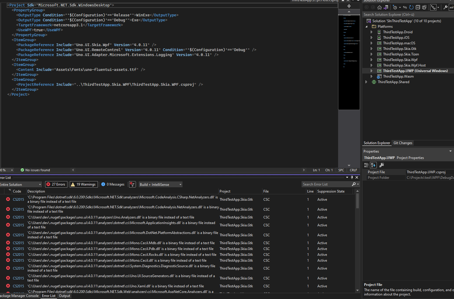 Uno Project Templates create faulty project. · Issue #28344 · dotnet ...