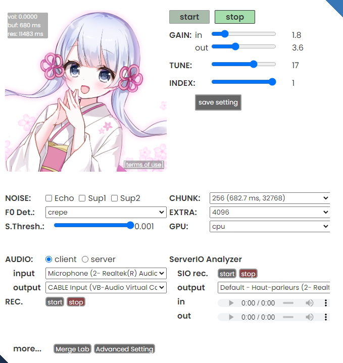 Sounds problems and gpu not recognized · Issue #347 · w-okada/voice-changer · GitHub