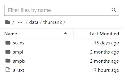Missing './data/thuman2/fits/0001/smplx_param.pkl' · Issue #158 · YuliangXiu/ICON · GitHub