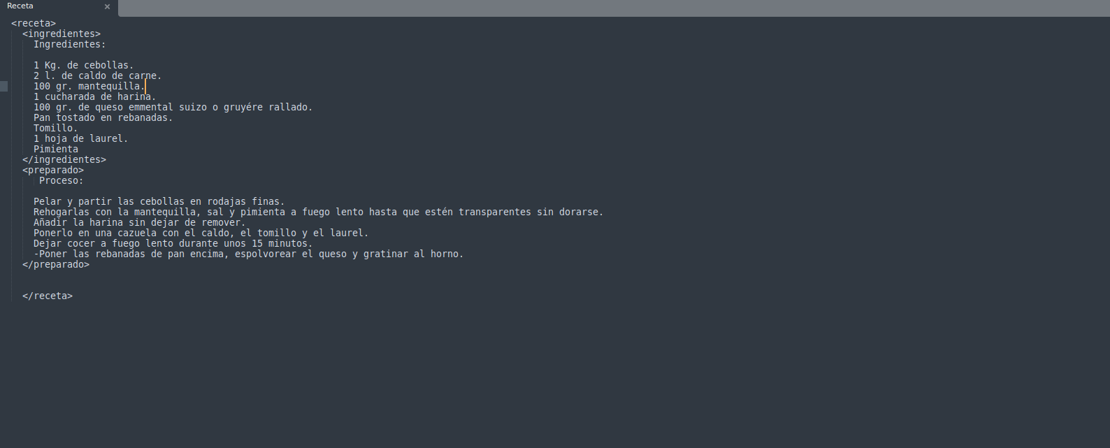GitHub - Nathan-Morawe/Receta: Hacer una receta por xml