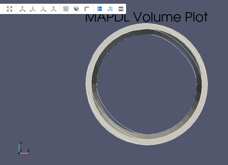 Bug? Volume plotting results in a perspective(?) view. · Issue #2417 · ansys/pymapdl · GitHub