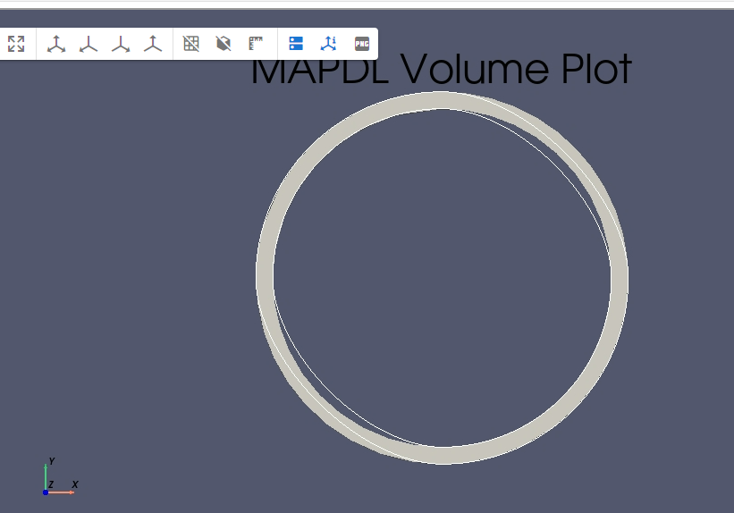 Bug? Volume plotting results in a perspective(?) view. · Issue #2417 · ansys/pymapdl · GitHub