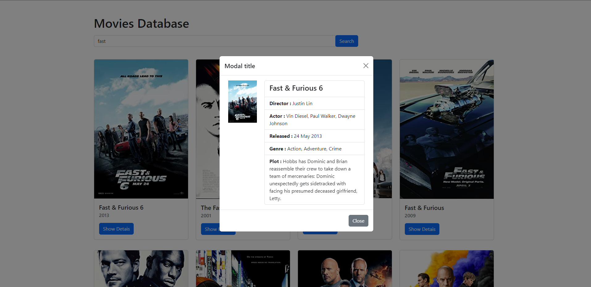 GitHub - foolais/movies-databases