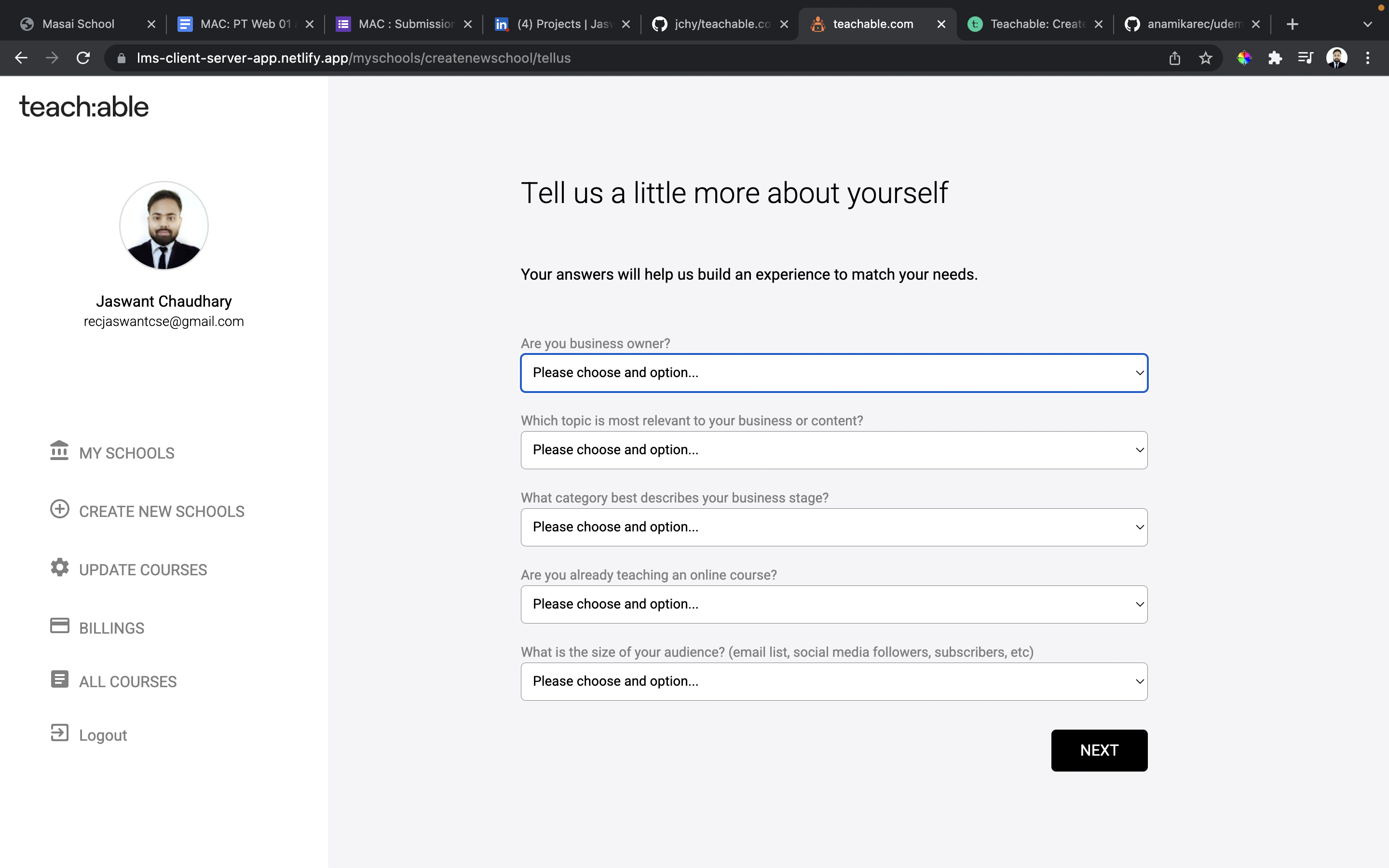 GitHub - jchy/teachable.com-project: This is a team project of three members, here in this ...
