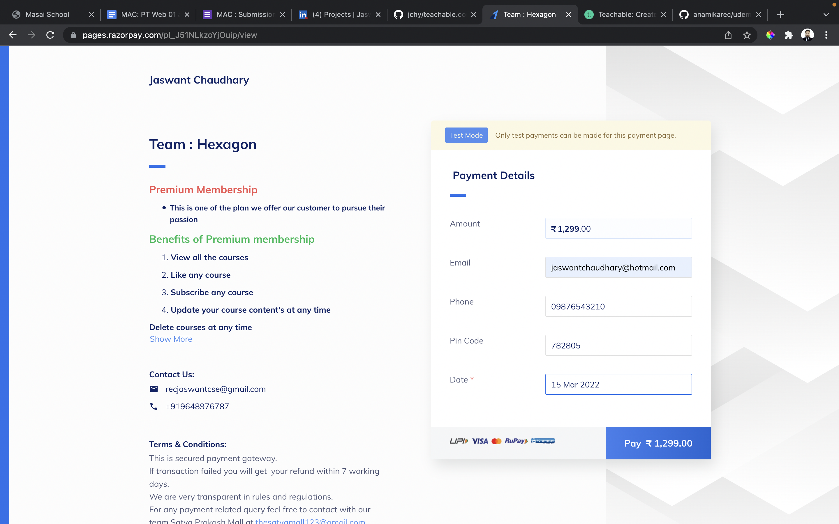 GitHub - jchy/teachable.com-project: This is a team project of three members, here in this ...