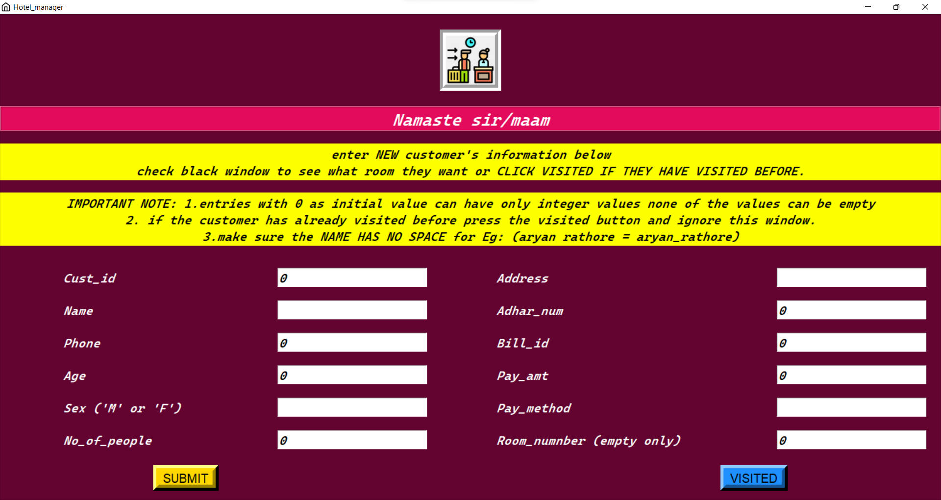 GitHub - aryanrathore1012/Hotel_manager2_GUI: a hotel database ...