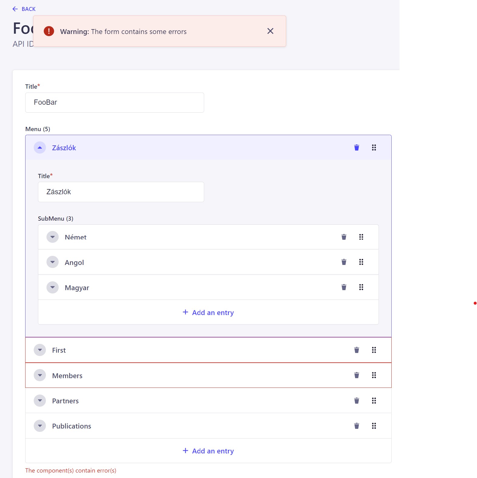 Drag Ordering Not Working Properly With Nested Component · Issue 12498 · Strapistrapi · Github 