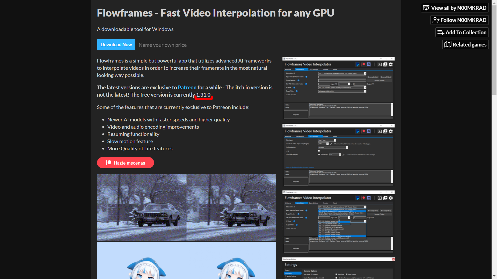 Free version status has not been updated in itch.io and in the program UI · Issue #99 · n00mkrad ...
