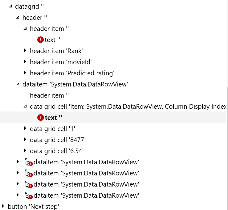 [Recommendation - Evaluate] Section 508 502.3.1: (devenv/text '') An onscreen element must not ...
