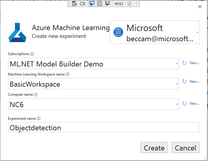 A11y_Model Builder_Create New Experiment_Resize Text: When resized text to 200%, entire content ...