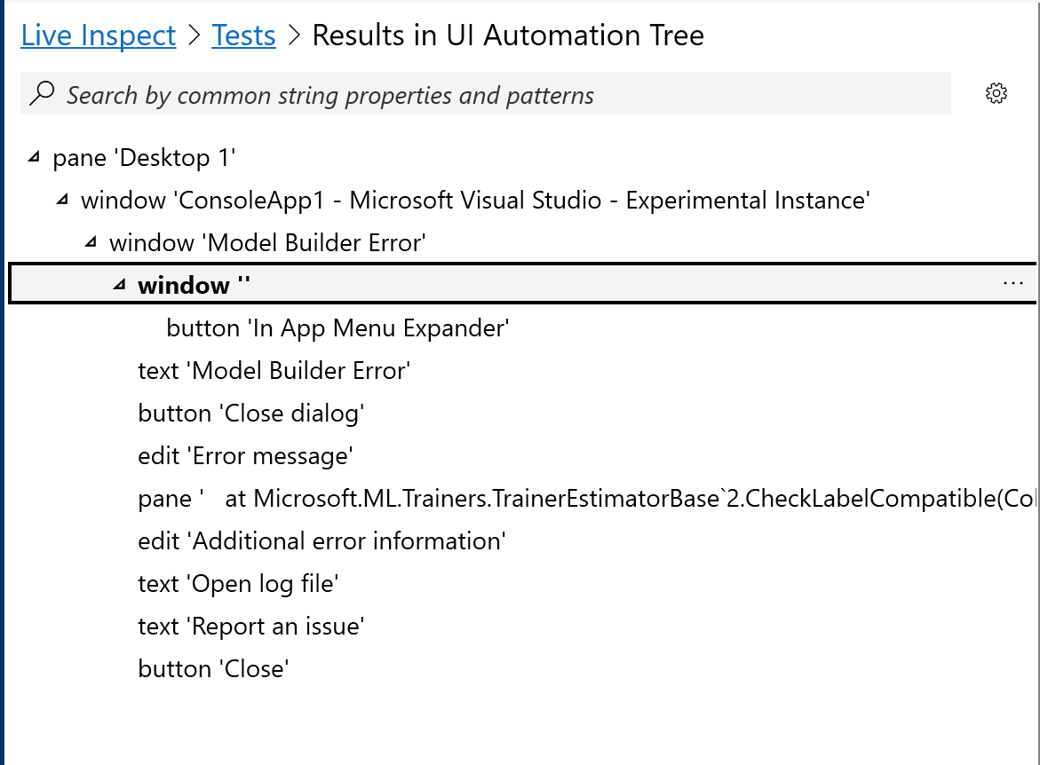 Model builder error window Acessibility · Issue #2156 · dotnet/machinelearning-modelbuilder · GitHub