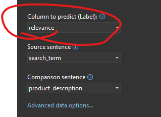 Terminology for sentence similarity "label" · Issue #2452 · dotnet/machinelearning-modelbuilder ...