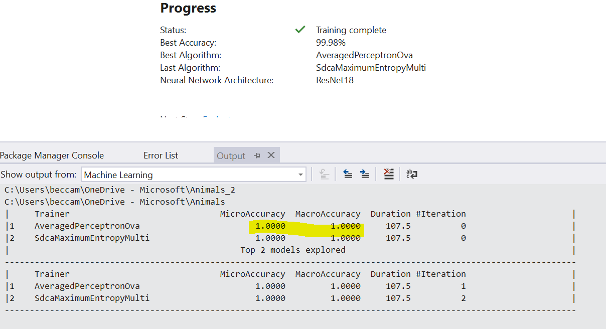 Image Classification Template changes for .NET Conf · Issue #235 ...