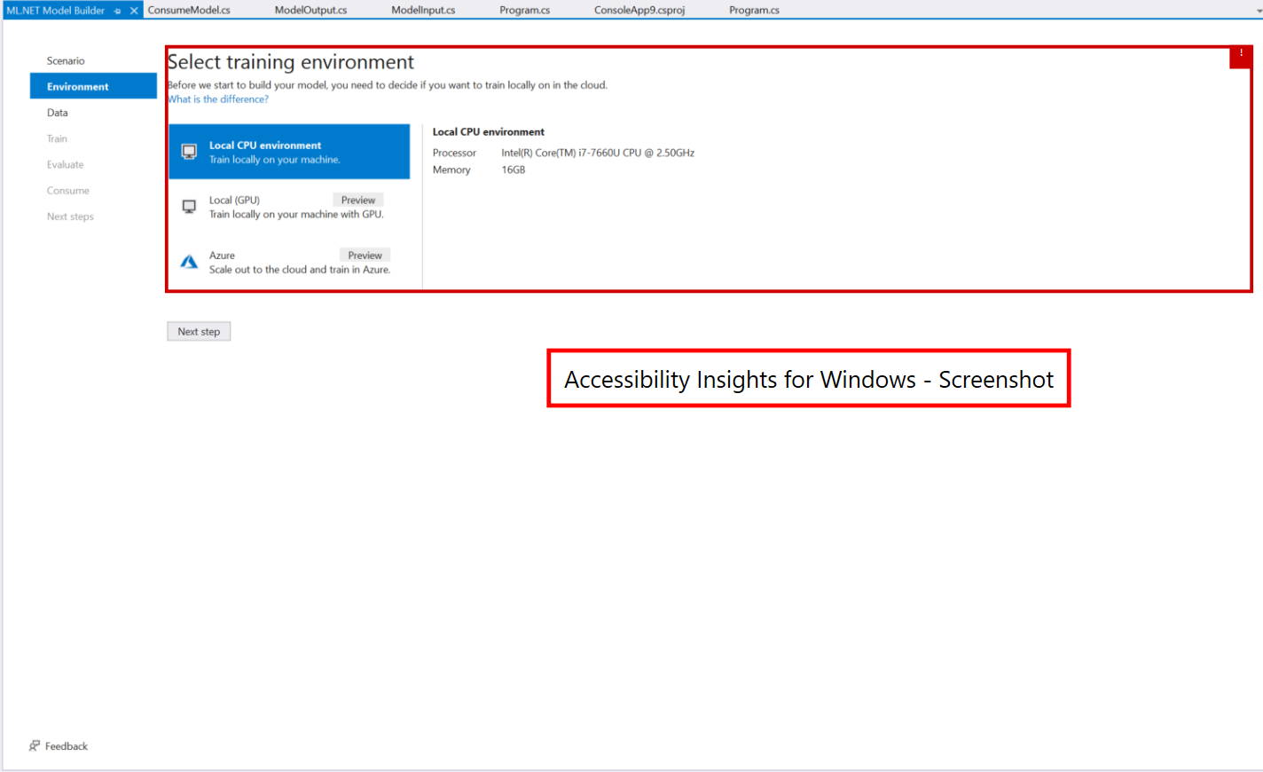 Section 508 502.3.1: (devenv/custom '') The ControlType and ...