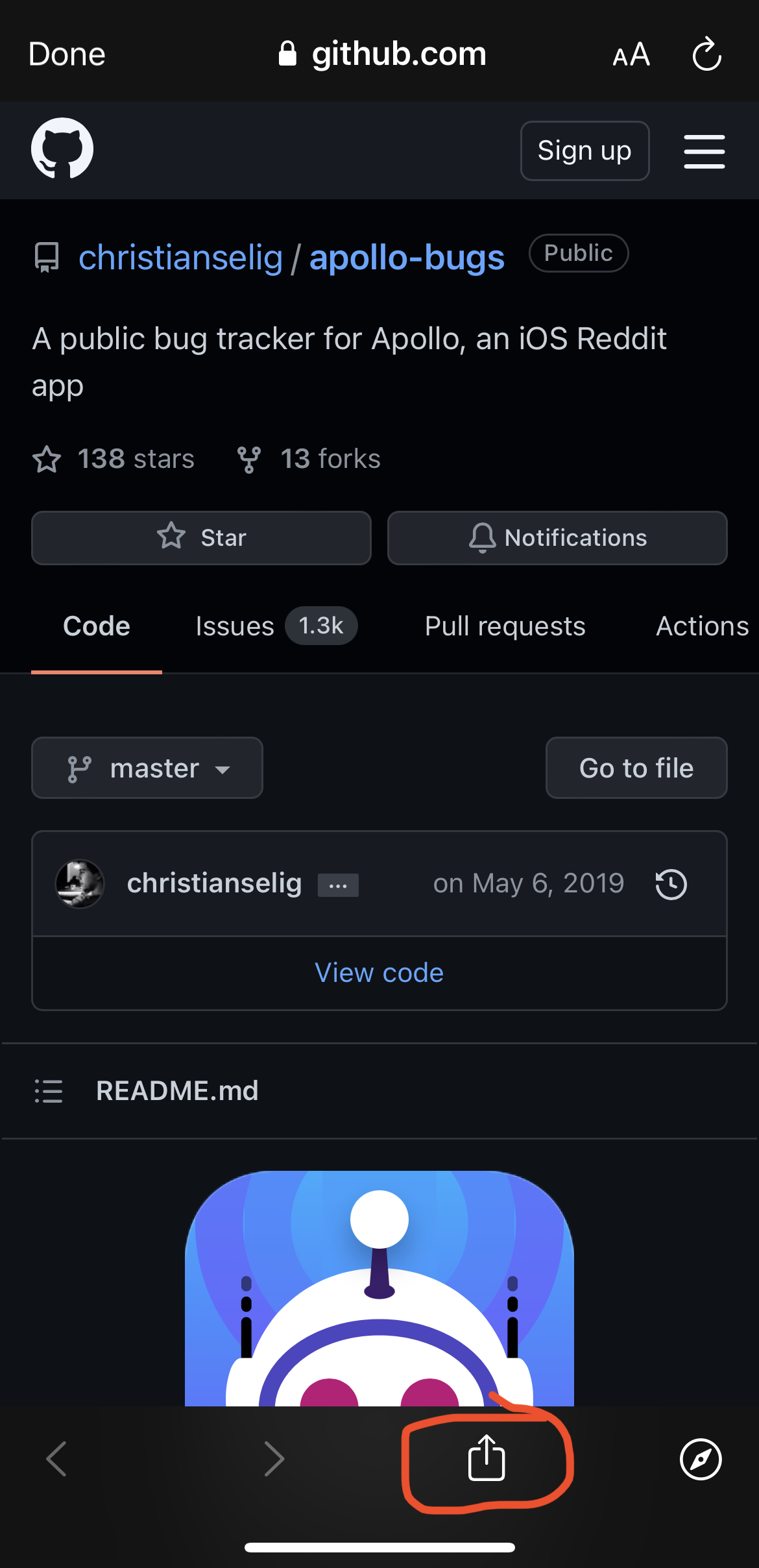 Unable To Share Url Links Via In App Safari · Issue 1447 · Christianseligapollo Bugs · Github