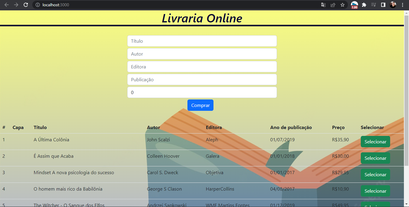 GitHub - SauloTarso/tqi_evolution_fullstack_2022: Projeto livraria online com controle de ...