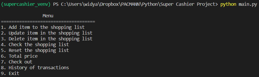 GitHub - etikawdywt16/super-cashier-project: Repository for Python ...