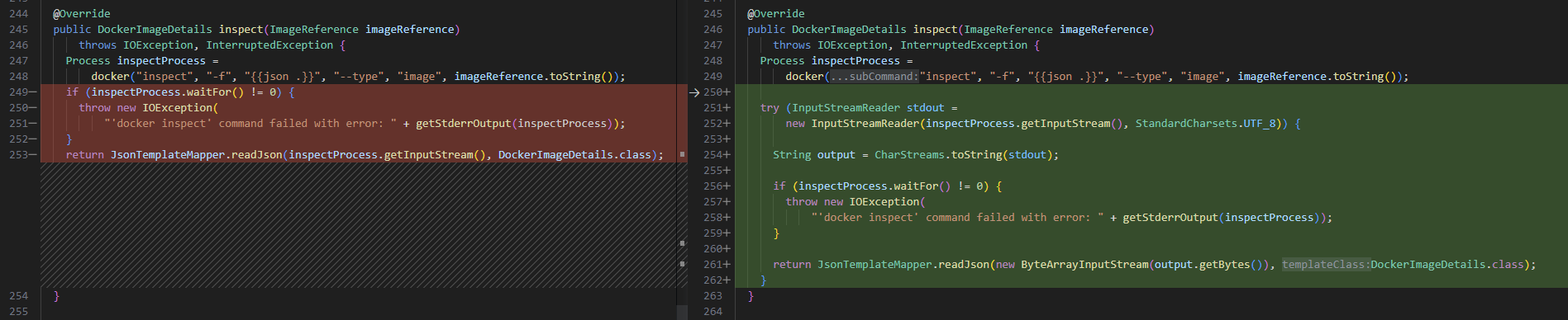 jib gets stuck at 'processing base image' when the base image comes from local docker daemon ...