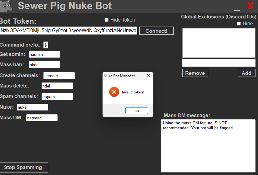 Discord token is too long · Issue #1 · Jepln/hog-discord-server-nuker · GitHub