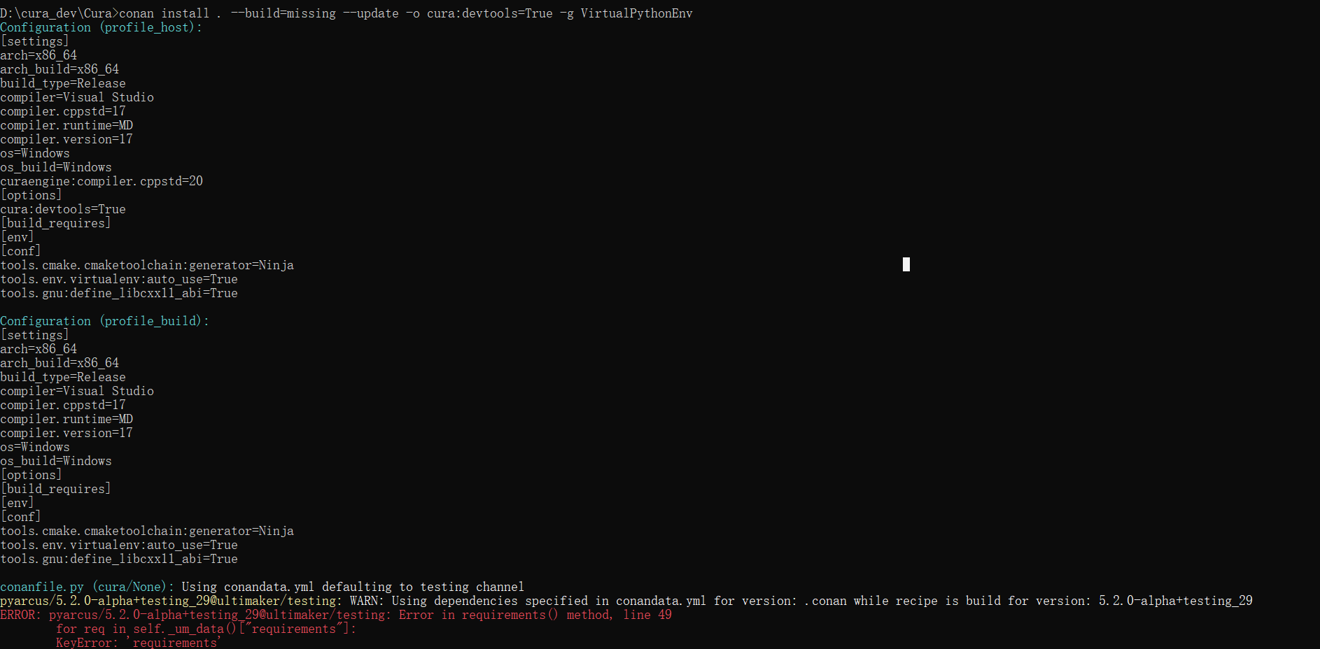 failed to run cura from source · Issue #13220 · Ultimaker/Cura · GitHub