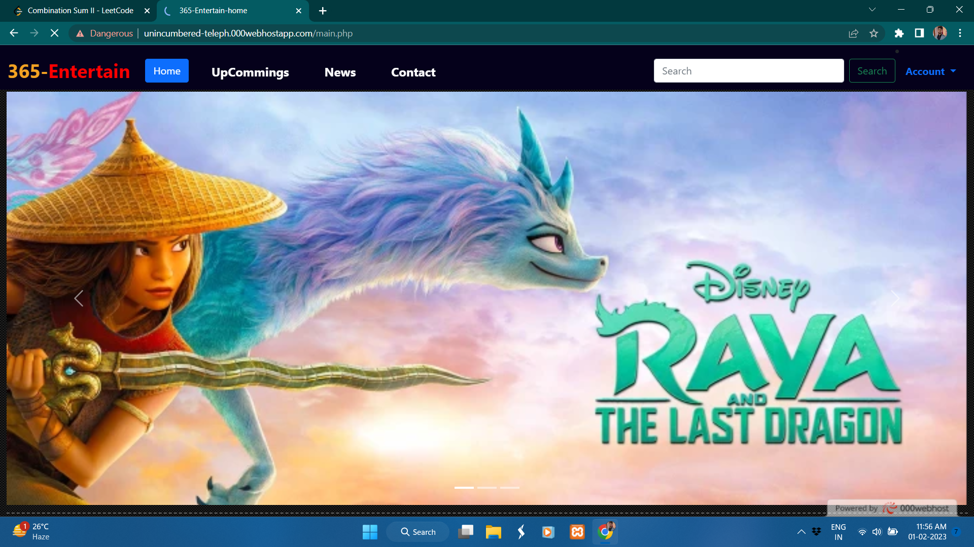 GitHub - Aayush0403/365-Entertain: Developed a Movie Streaming Website that fetches data from ...