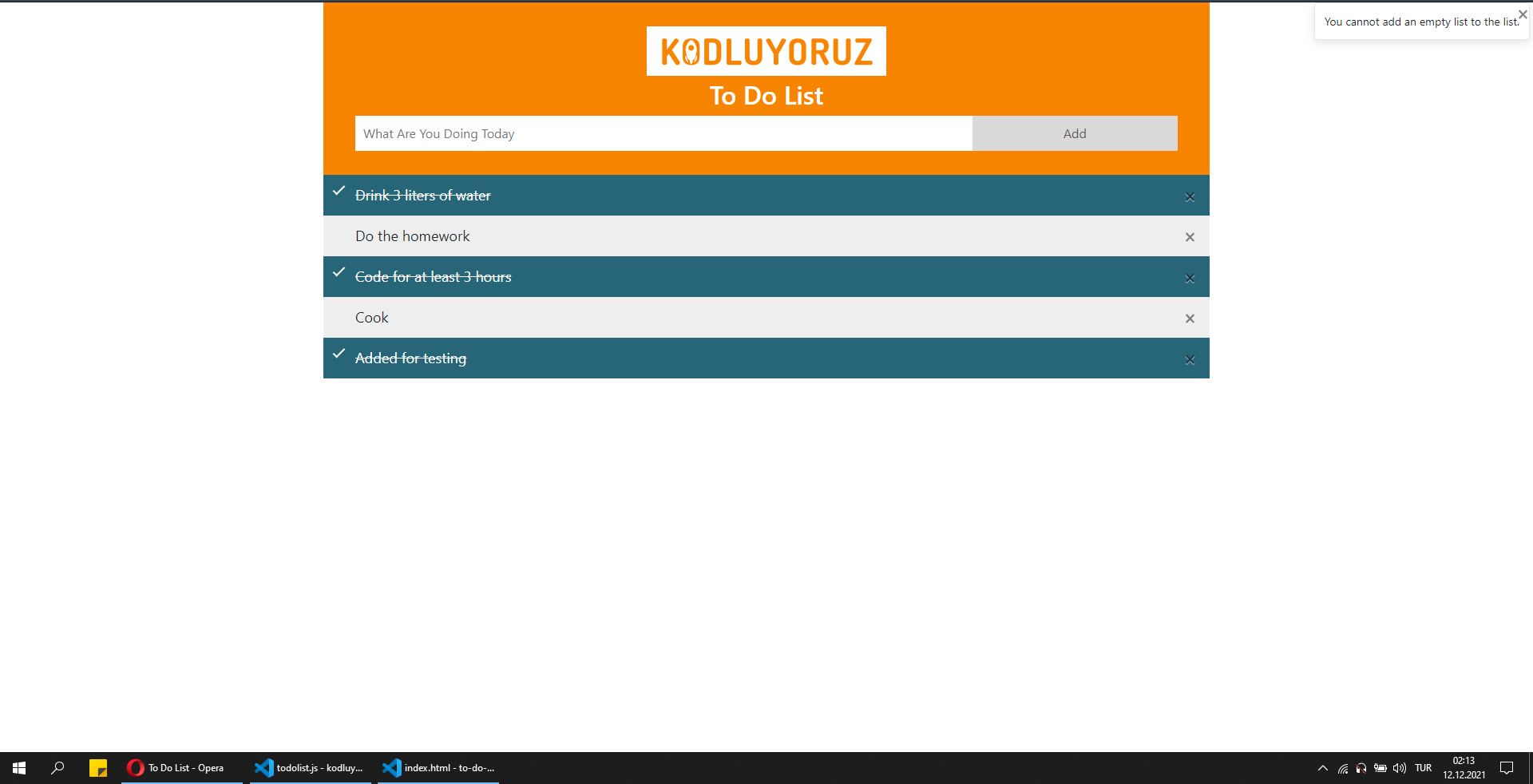 GitHub - tayfundagci/to-do-list-javascript