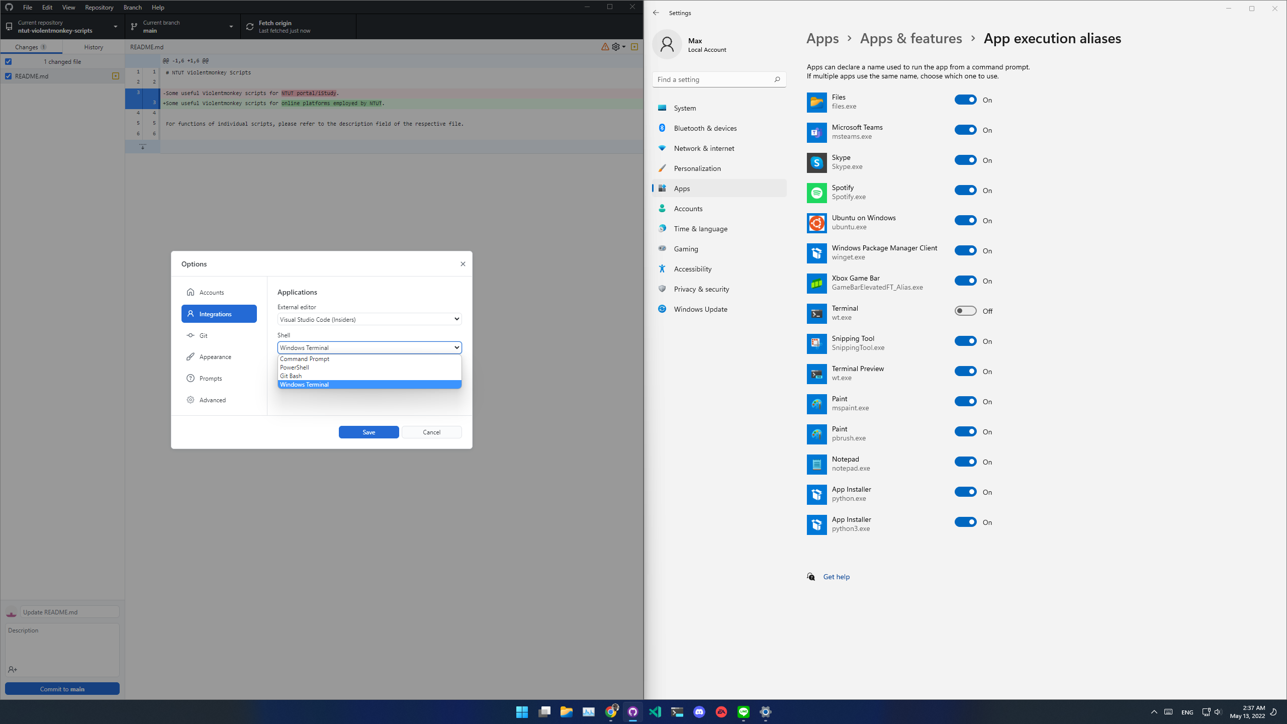 Add Windows Terminal Preview · Issue #9831 · desktop/desktop · GitHub